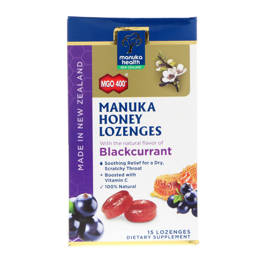 Manuka Honey & Blackcurrant Lozenges – Vitahealth Apothecary